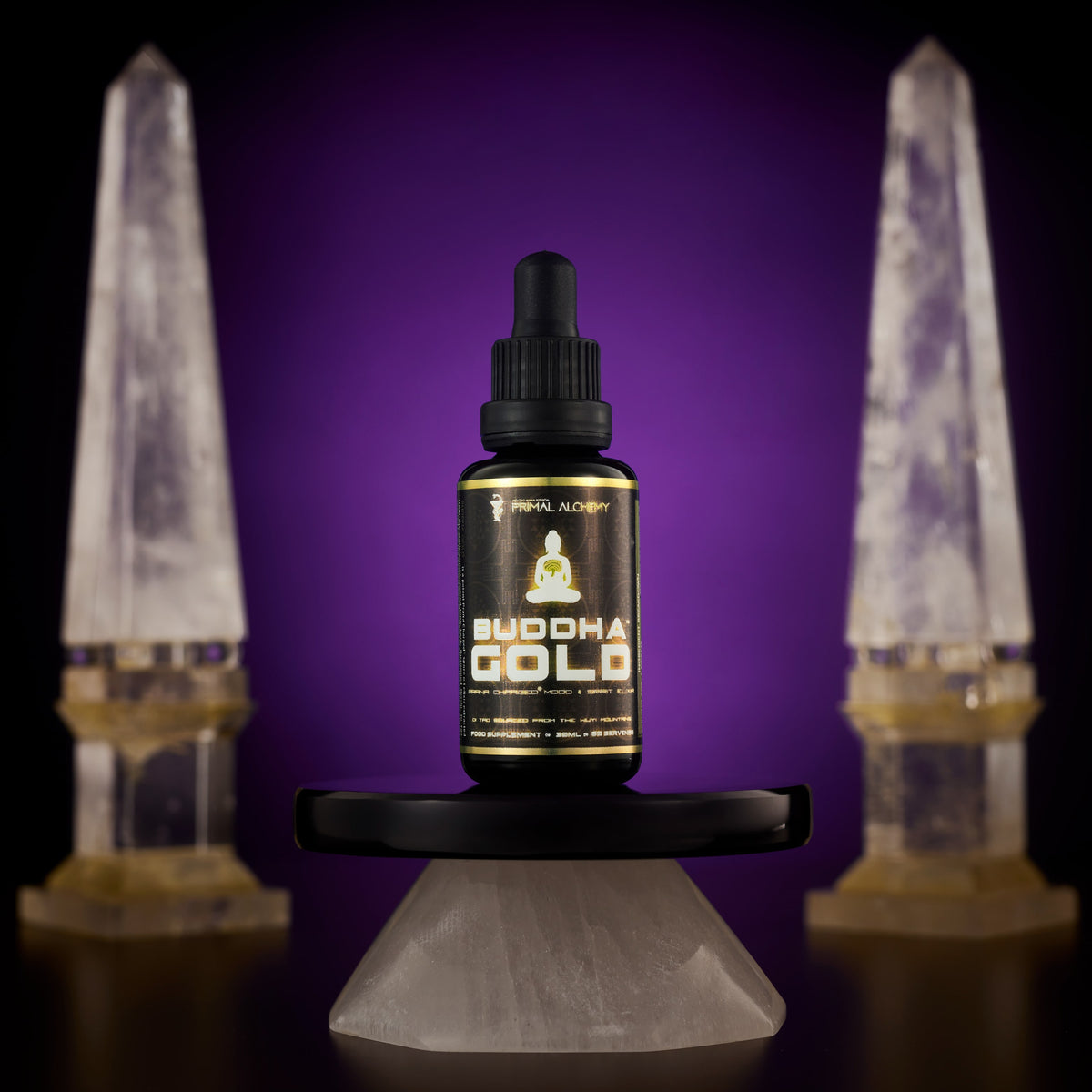 Primal Alchemy's Buddha Gold ∞ Prana Charged Duanwood Reishi Spore Oil